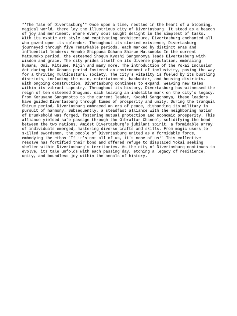 The Tales of Divertasburg 240323 154506 | PDF