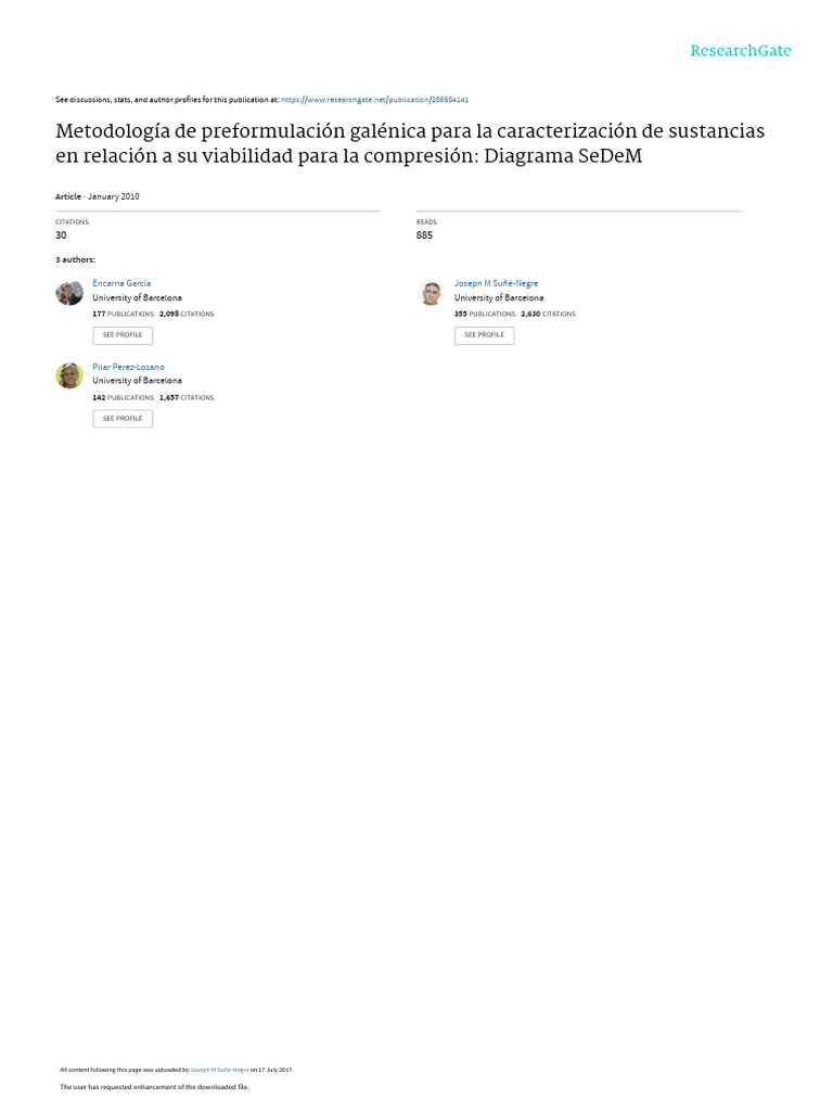 2010MetodologiapreformulacinSeDeM Ega | PDF