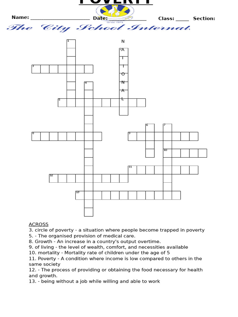 Poverty Worksheets | PDF