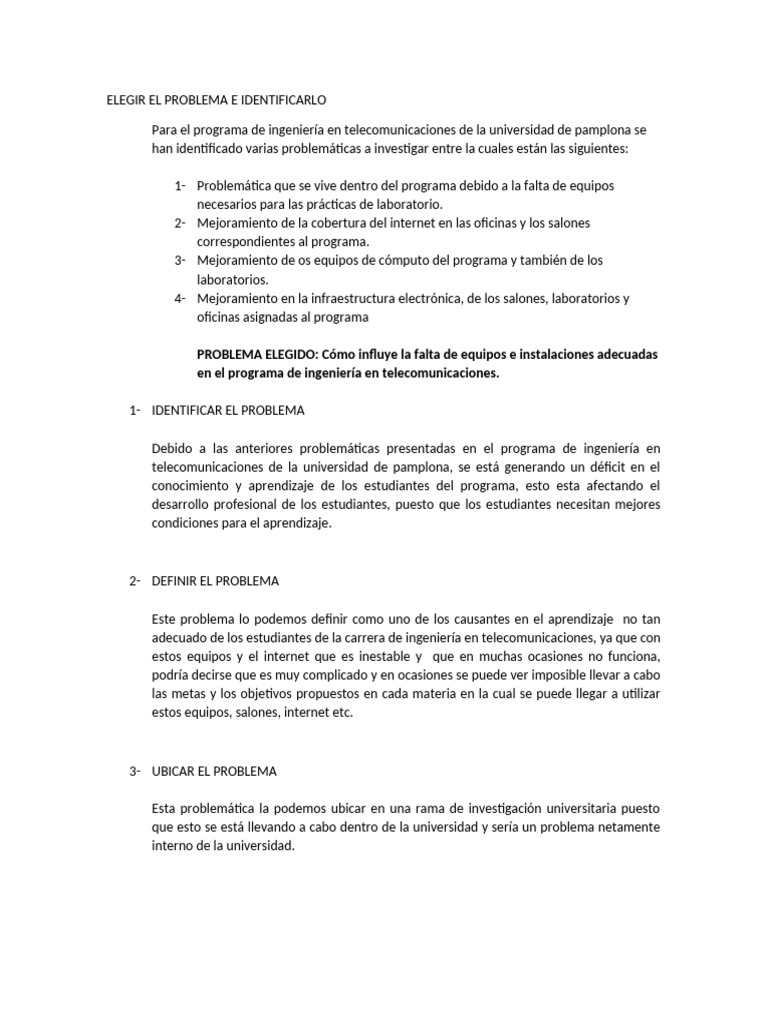 Problematica 1 | PDF | Informática | Ingeniería