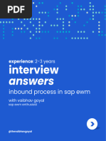 Interview Questions & Answers - SET 1 - SAP S4HANA EWM | PDF ...