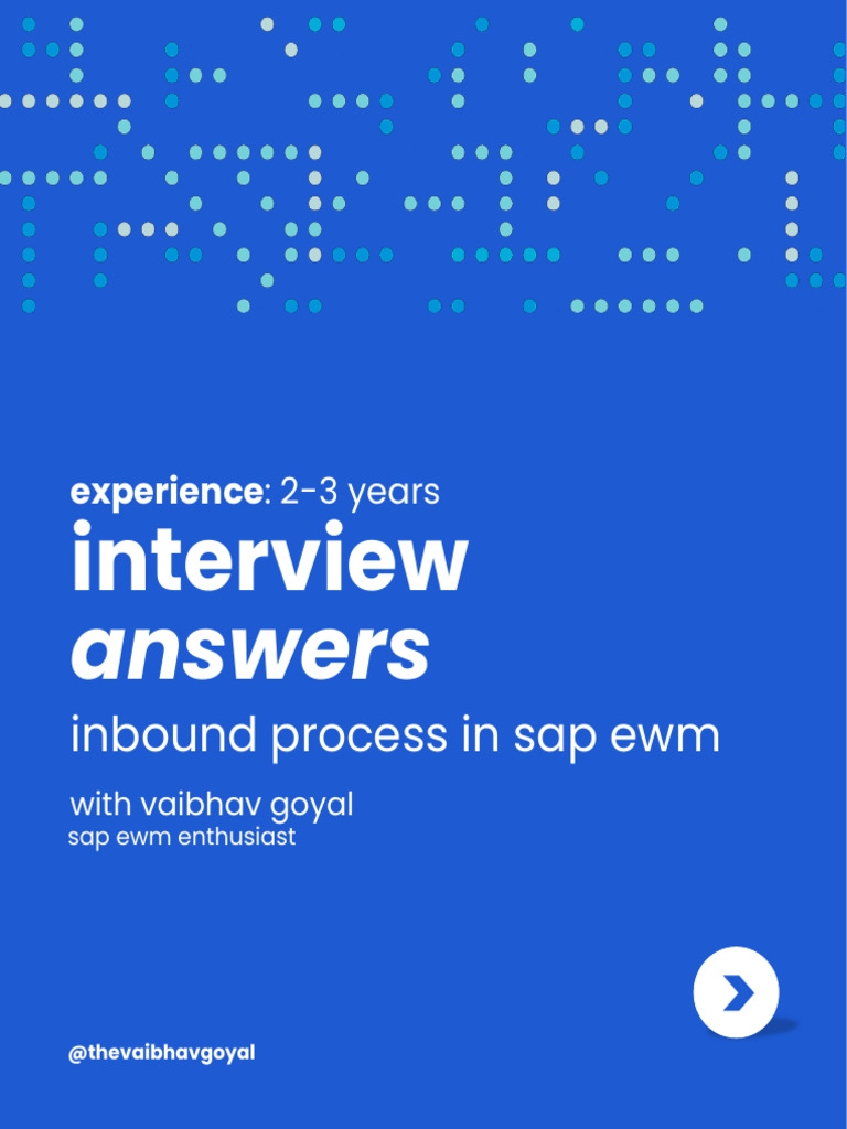 SAP EWM Interview Questions | PDF | Warehouse | Supply Chain Management