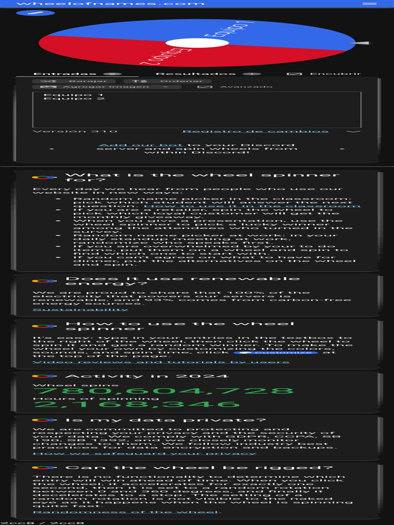 Wheel of Names Selector de Nombre Aleatorio | PDF | Computing
