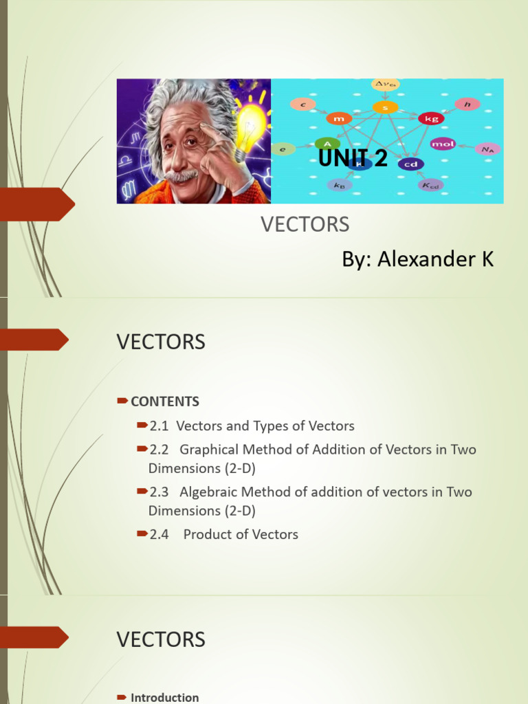 Vector Concepts for Physics Students | PDF | Euclidean Vector | Geometry