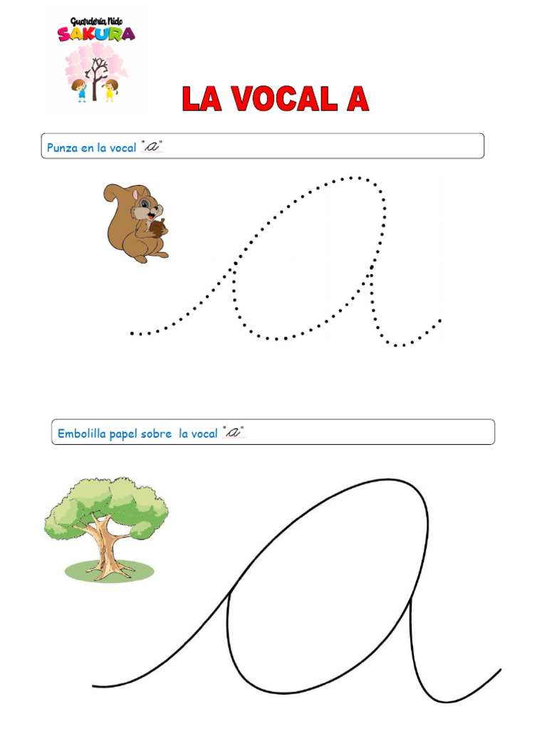 Actividades de Aprendizaje de Vocales | PDF