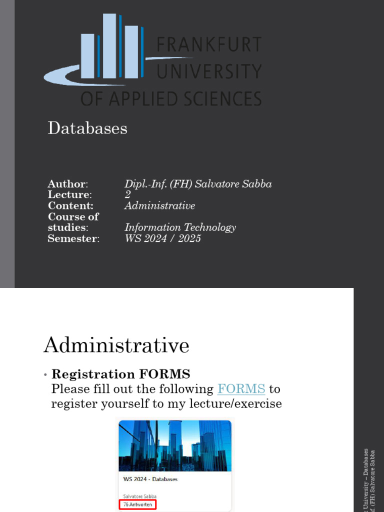 02 Database Lecture Databases | PDF | Databases | Relational Database