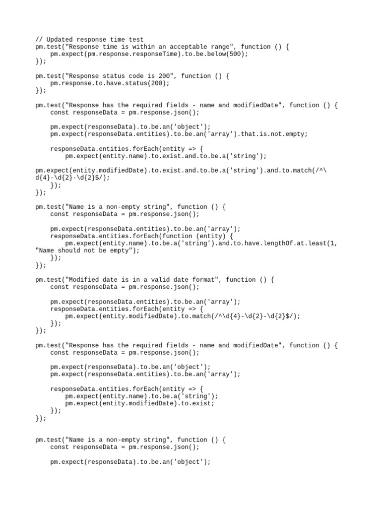 some test bot postman | PDF | Json | Computer Programming