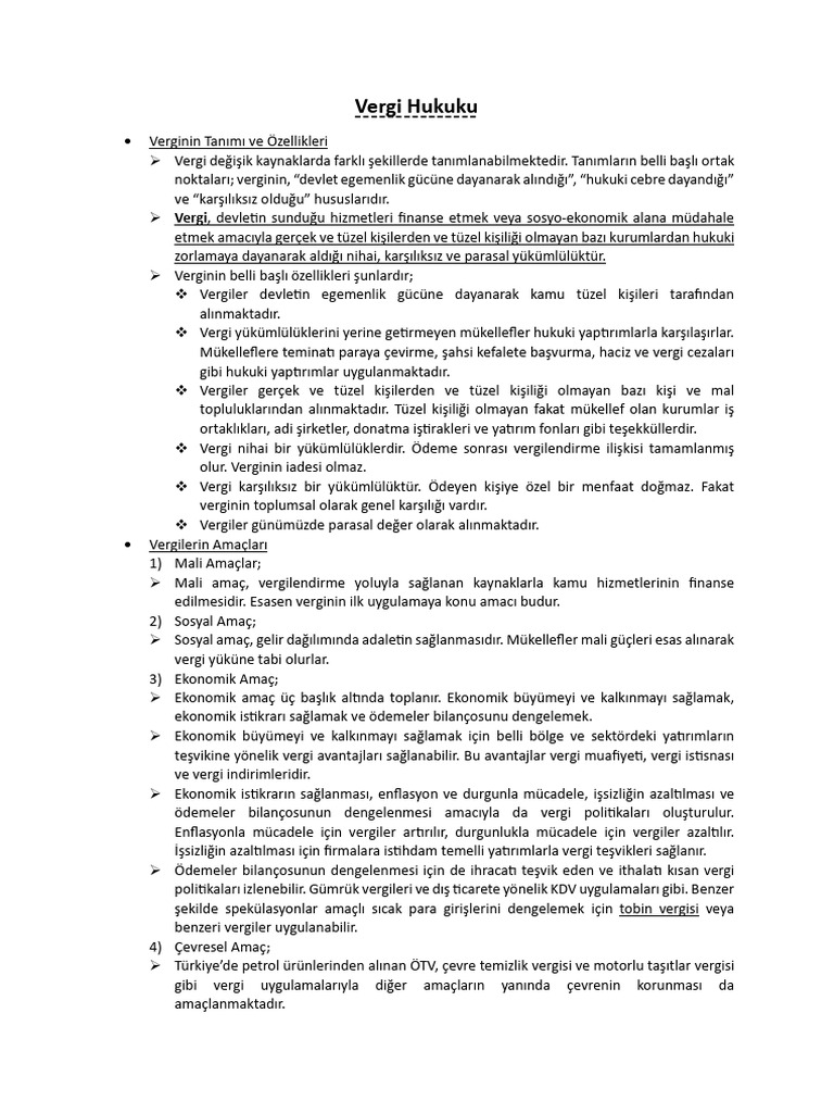 Vergi Hukuku Vize PDF | PDF