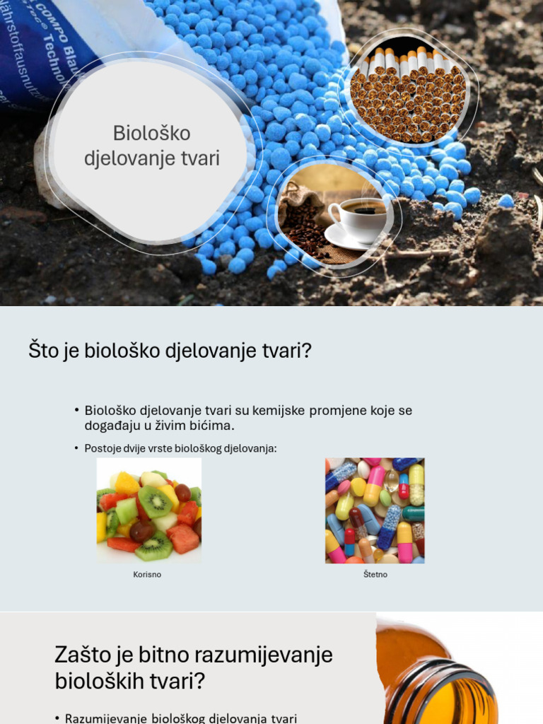 Biološko Djelovanje Tvari | PDF
