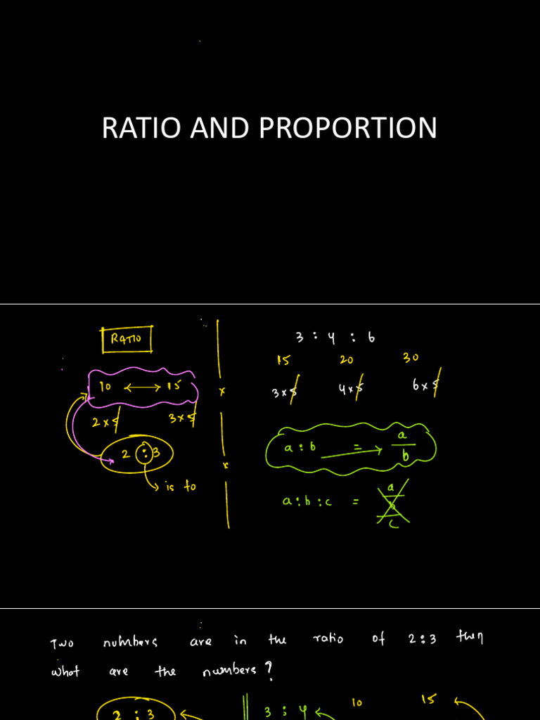 Ratio and Proportion | PDF