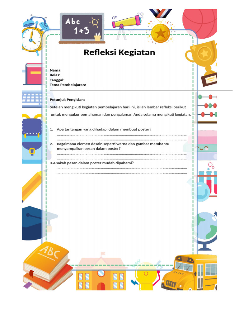 Refleksi Membuat Poster | PDF