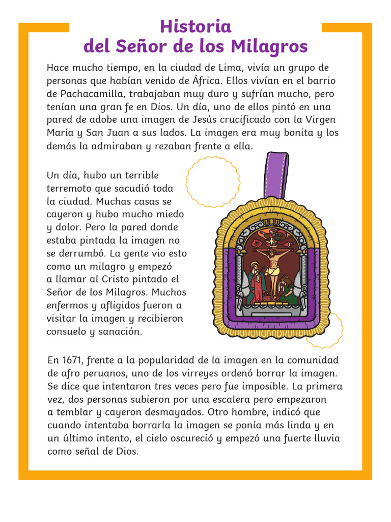 El Milagro de Lima: Fe y Esperanza | PDF | Religión y espiritualidad