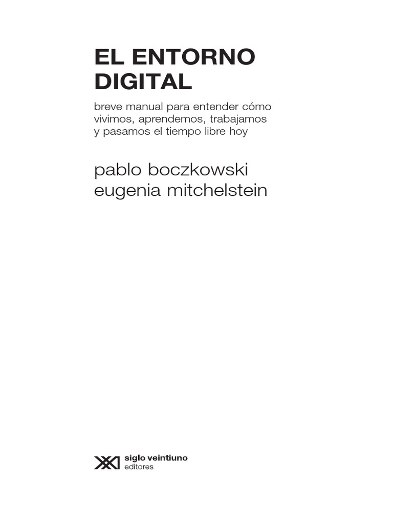 Boczkowski Mitchelstein - 2022 | PDF | Vida | Internet