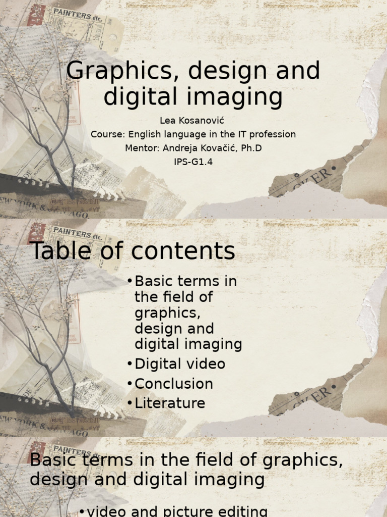 Graphics, Design and Digital Imaging | PDF | Technology & Engineering
