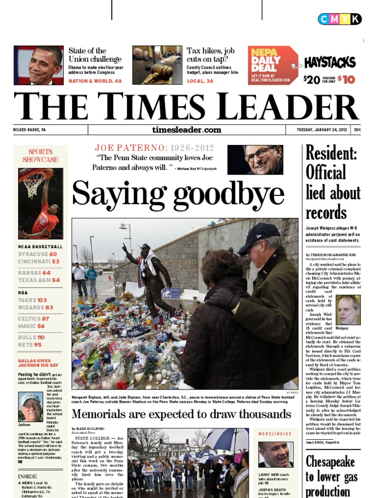 Times Leader 01-24-2012 | PDF | Newt Gingrich | Mitt Romney