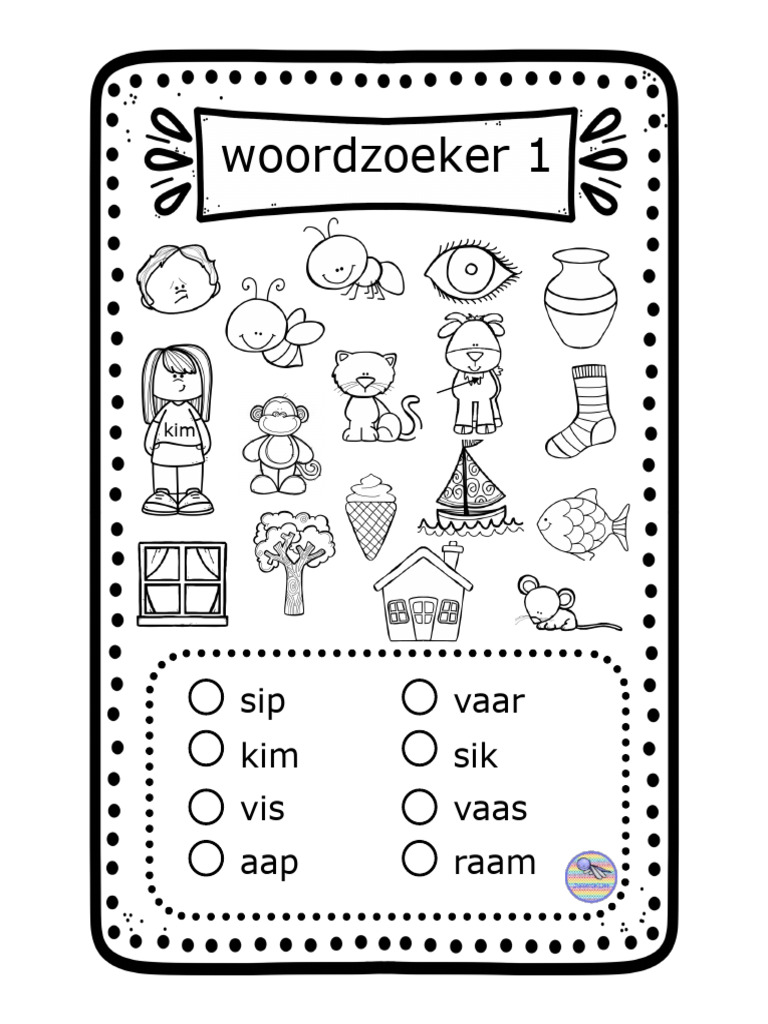 Woordzoekers Zwart Wit | PDF