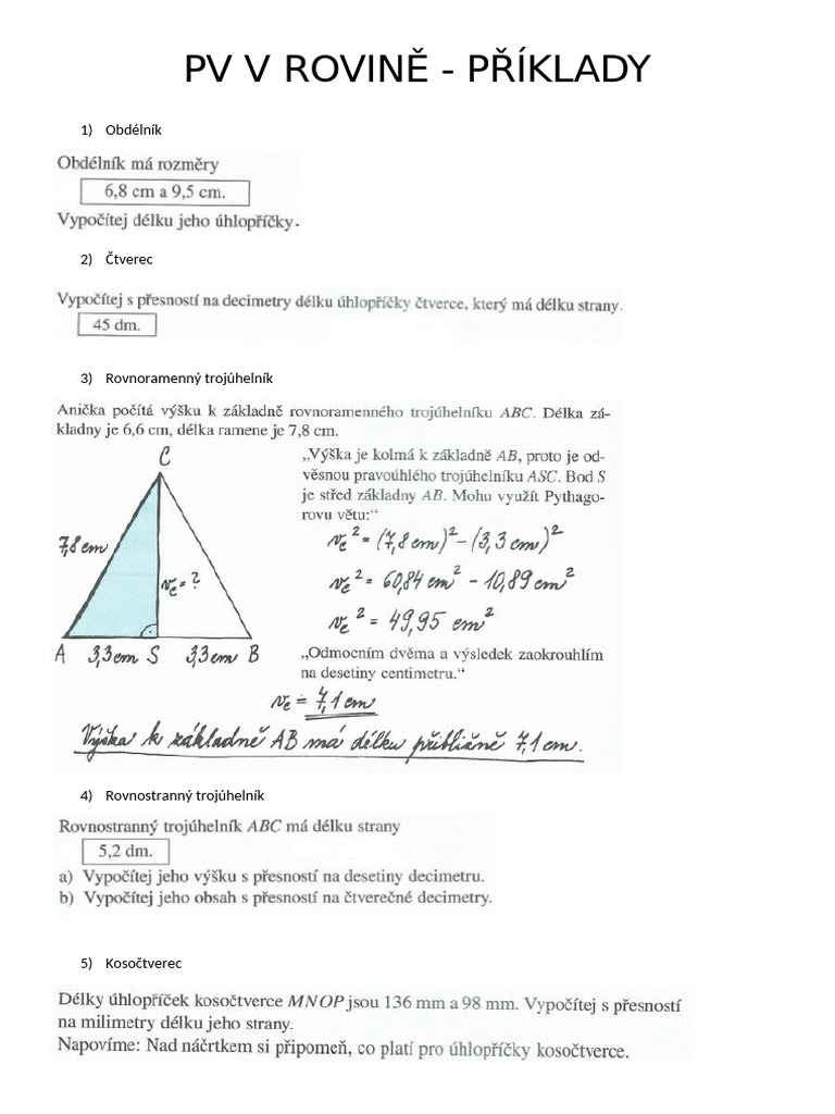 PV V Rovine - Priklady | PDF