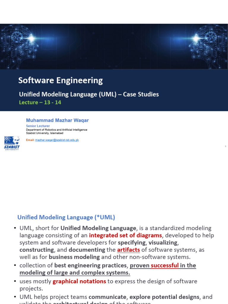 SW ENGG Lecture 13 14 UML Case Studies 1 | PDF | Use Case | Unified ... SW ENGG Lecture 13 14 UML Case Studies 1 | PDF | Use Case | Unified ...