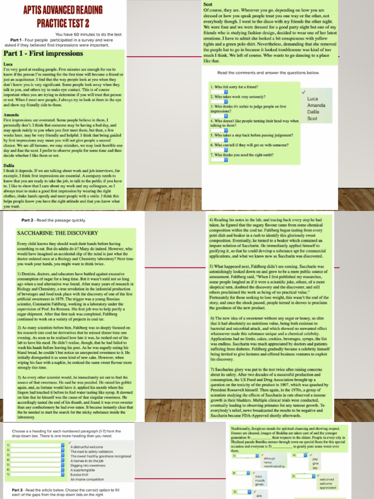 .2reading Aptis Advanced | PDF