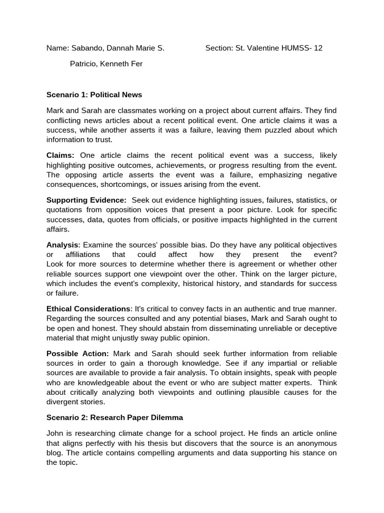 Mil. Sabando and Patricio | PDF | Information | Bias