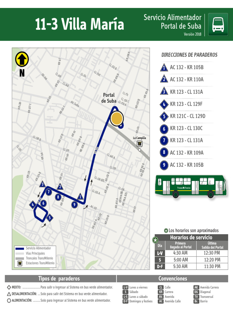 Mapa Ruta 539 | PDF | Transporte en bus | Transporte público