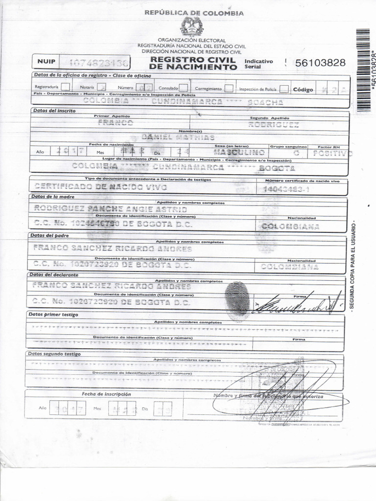 Registros Civiles | PDF