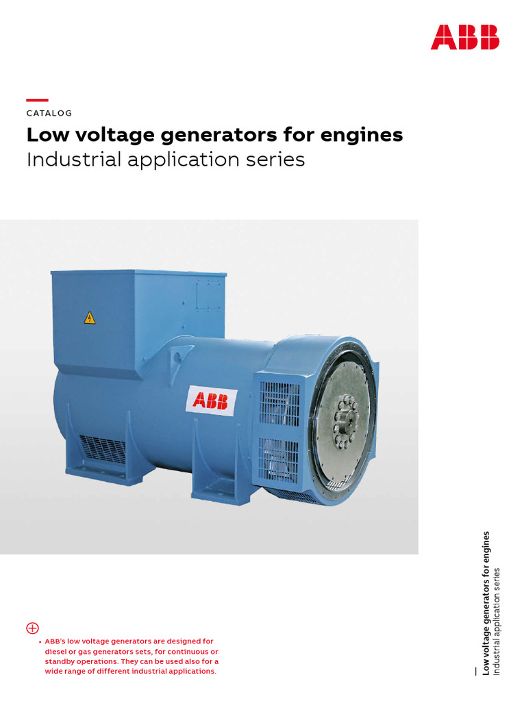 ABB Low Voltage Generators Catalog | PDF | Electric Generator | Engines