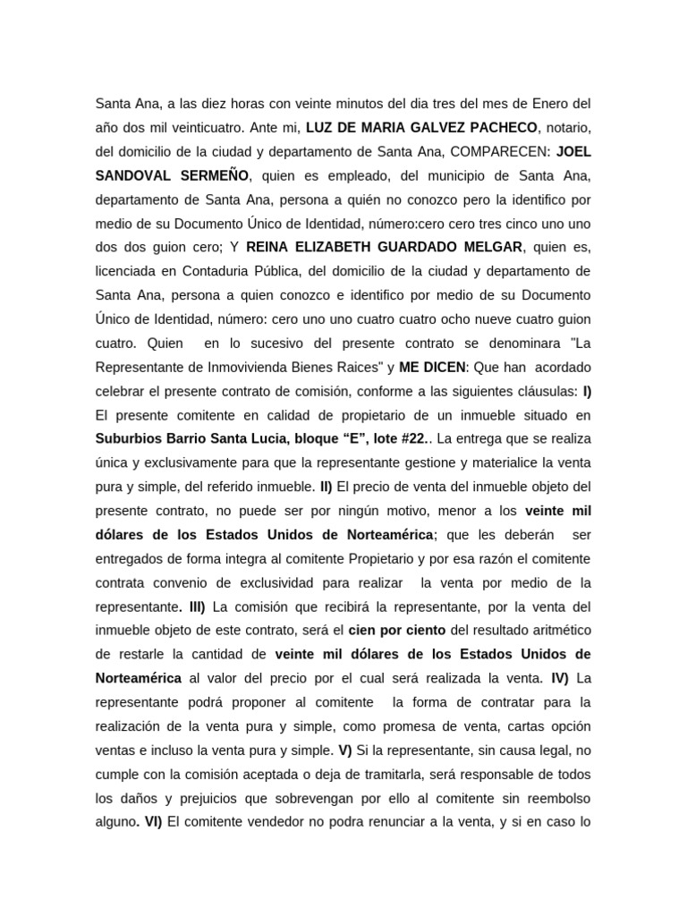 Carta Compromiso Joel Santa Lucia 20,000.00 | PDF
