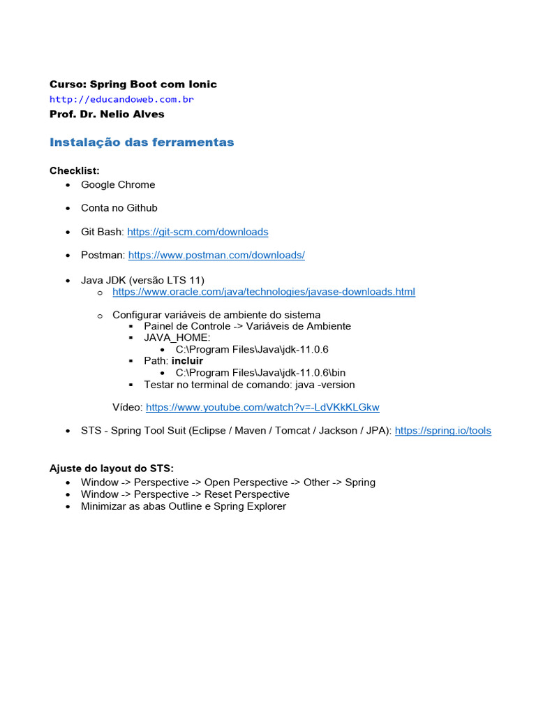 Spring Boot & Ionic Setup Guide | PDF