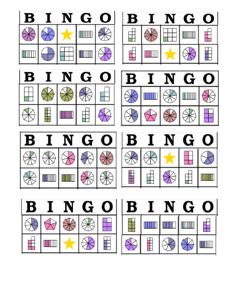 Bingo Fracciones | PDF