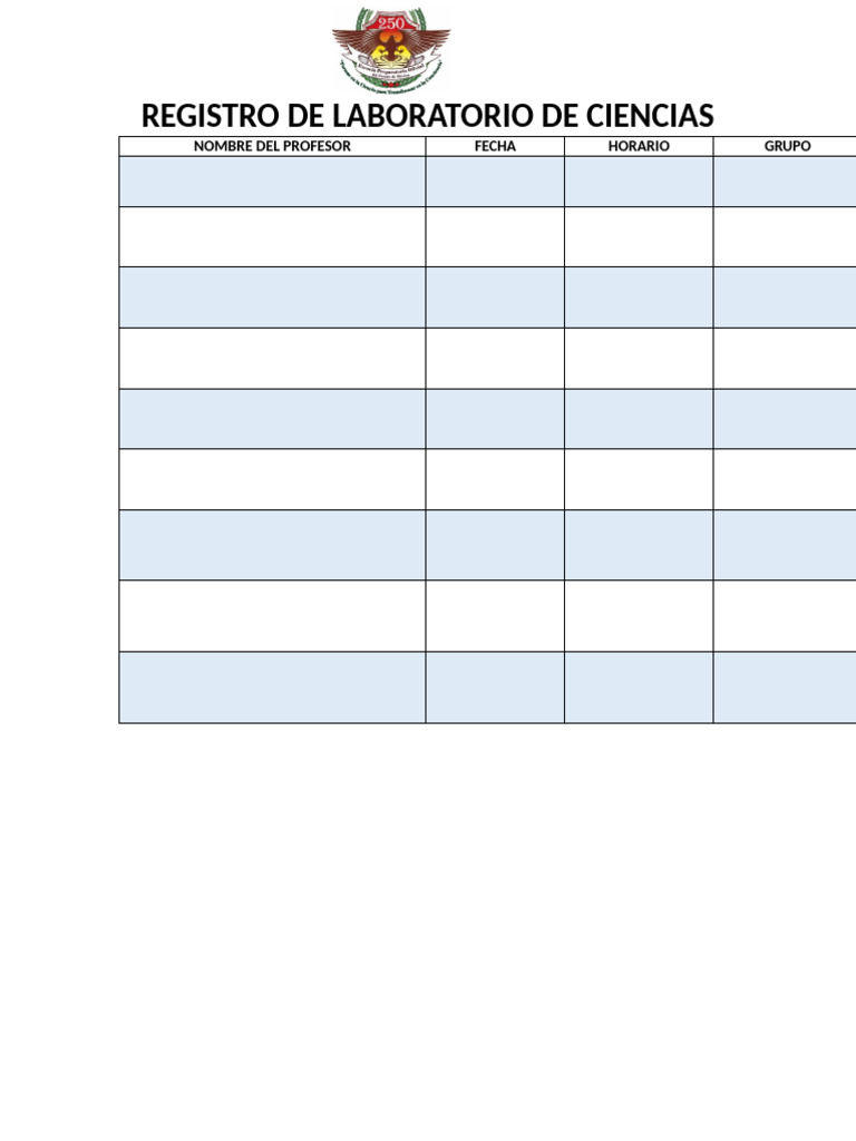 Registro Laboratorio | PDF