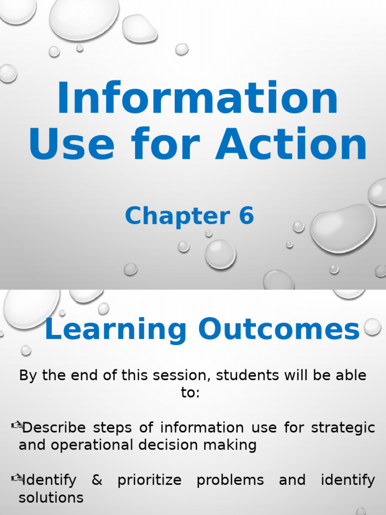 Information Use in Decision Making | PDF