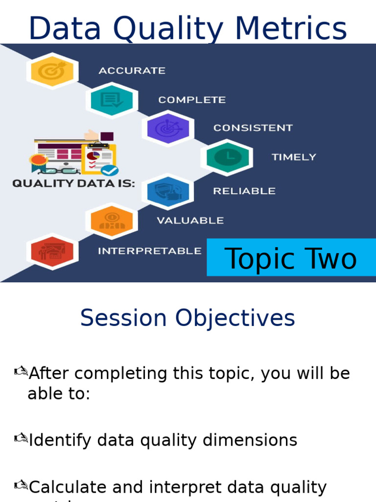 Data Quality Metrics | PDF | Accuracy And Precision | Data Quality