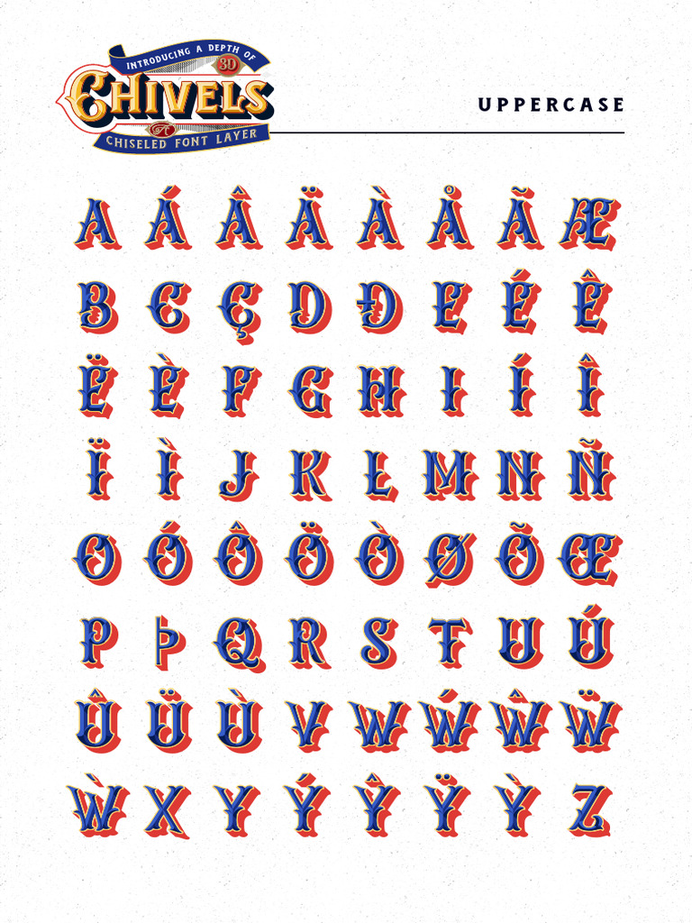 Chivels Character Map | PDF