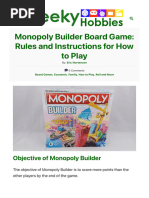 Rules of The Game - Monopoly | PDF