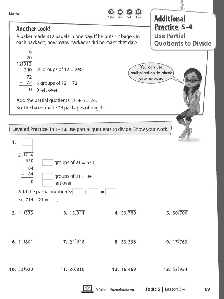 Envision Math 5th Grade Topic 5 Lesson 4 | PDF | Abstract Algebra | Algebra