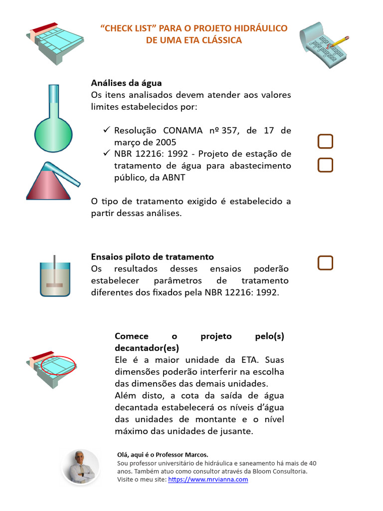 Checklist para Projeto de ETA Clássica | PDF