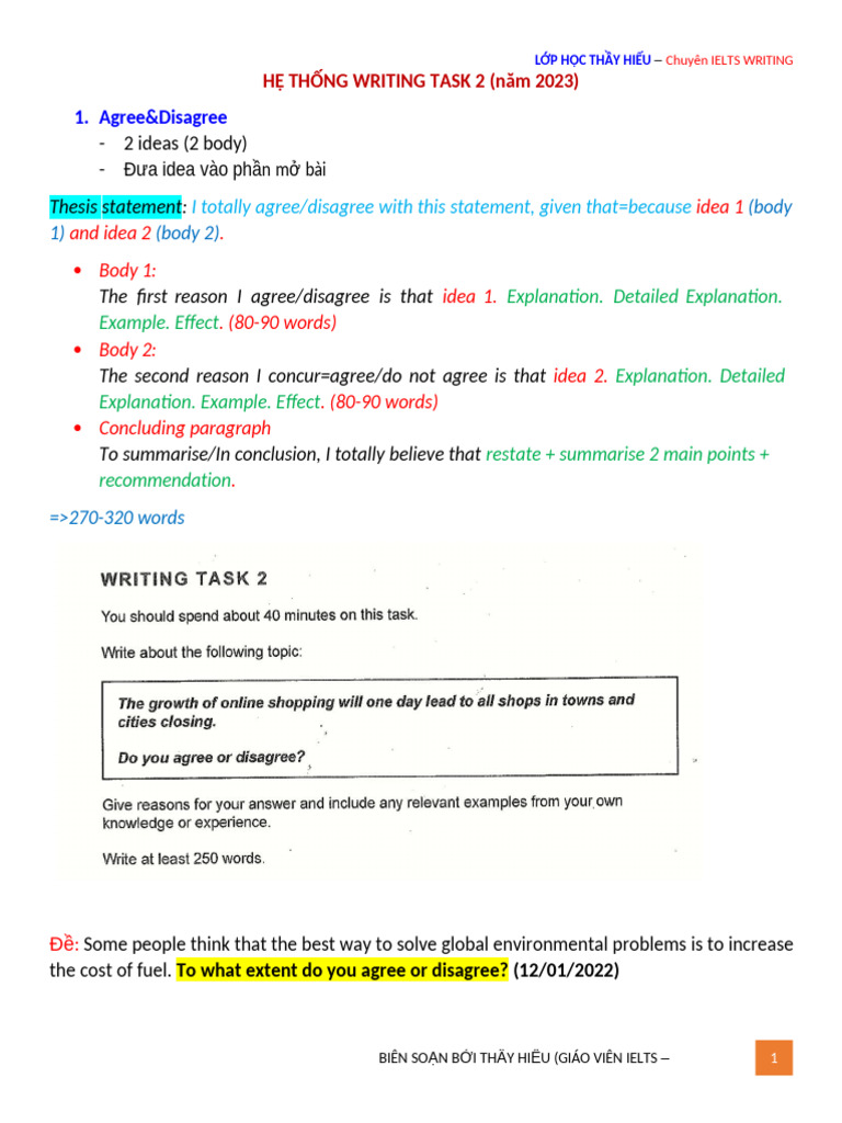 IELTS Writing Task 2 Guide | PDF | Essays