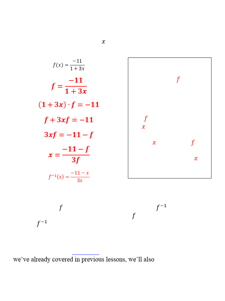 Domain and Range of An Inverse Function | PDF | Function (Mathematics ...