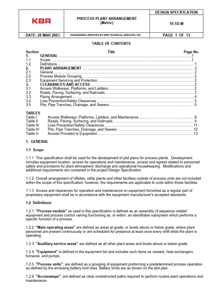 Engineering Services by KBR Technical Services, Inc | PDF | Sanitary ...