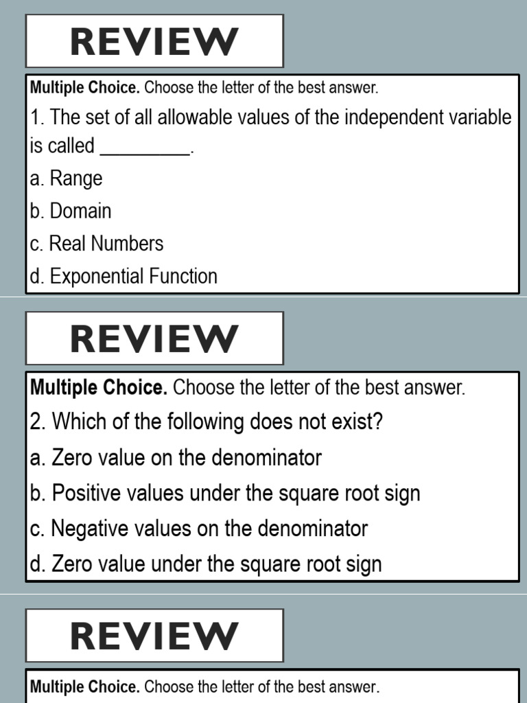 Exponential Functions: Domain & Range Worksheet | PDF | Function ...