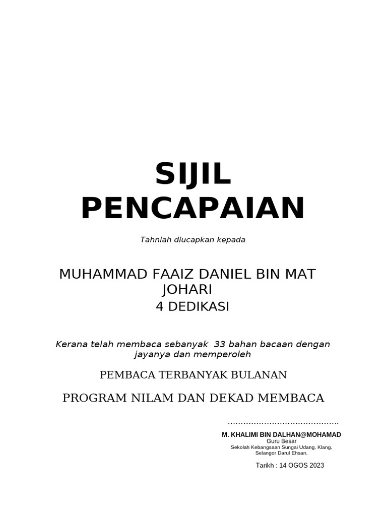 Faaiz Daniel Sept | PDF