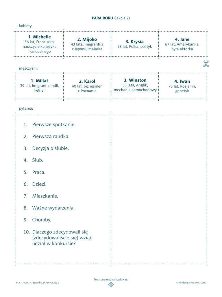 HURRA Po Polsku 2 Lekcja 2 para Roku | PDF