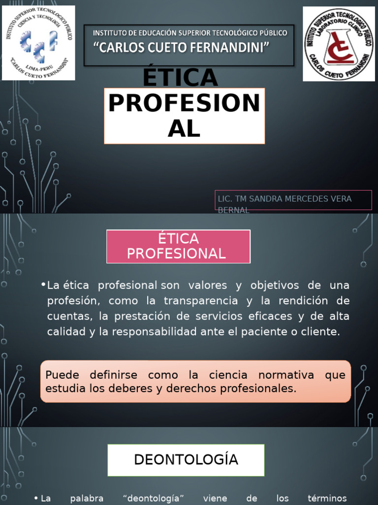 Etica Profesional Clase 3 | PDF | Ética profesional | Moralidad