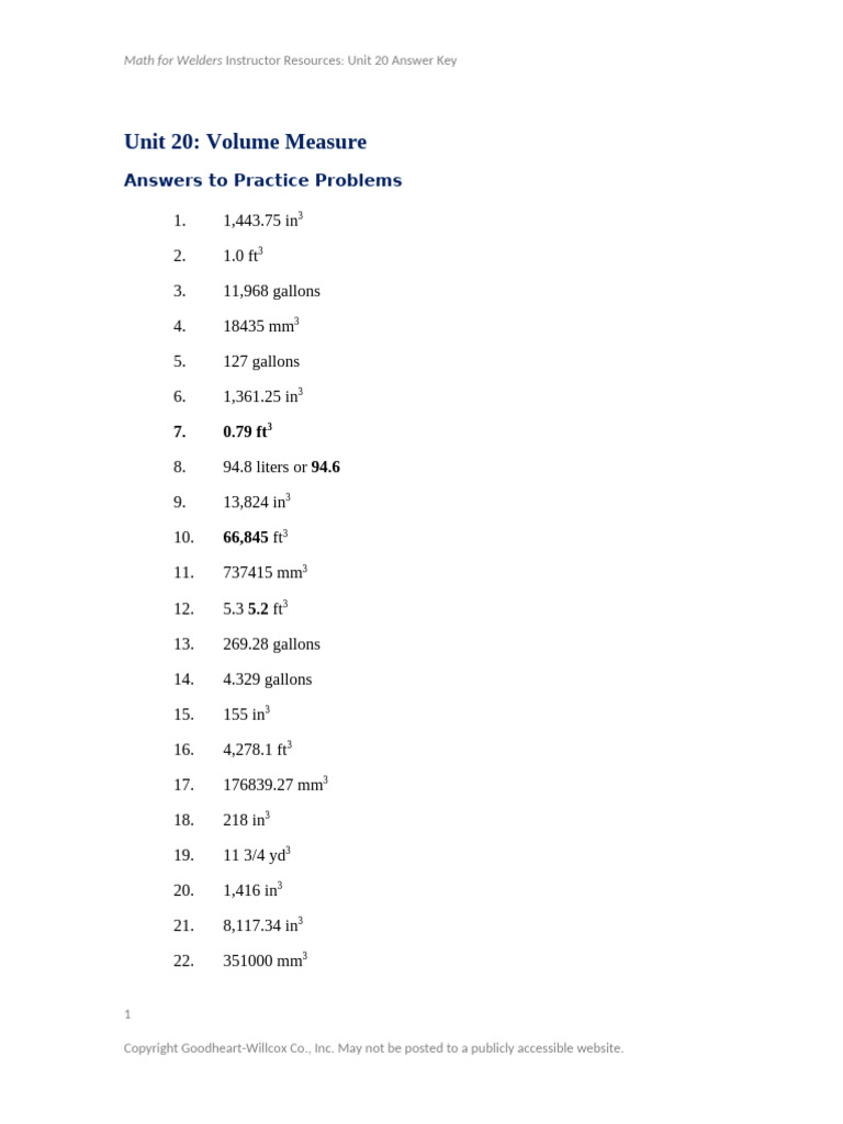 Unit20 Answerkey | PDF