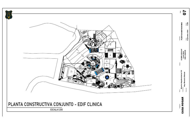 Planta Constructiva Conjunto - Edif Clinica | PDF