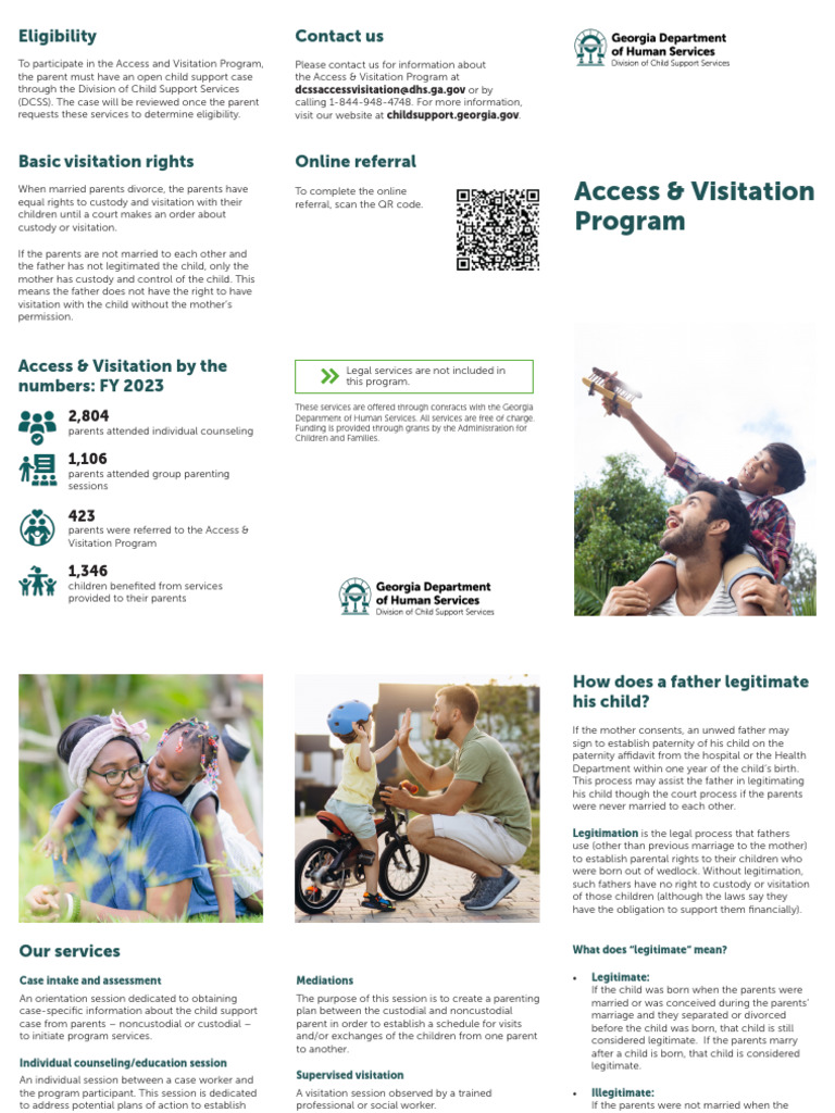 DCSS Access & Visitation Brochure - English - 2!28!2024 | PDF | Contact ...