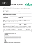 TTCL Fiber Service Application Form | PDF | Wi Fi | Internet Access
