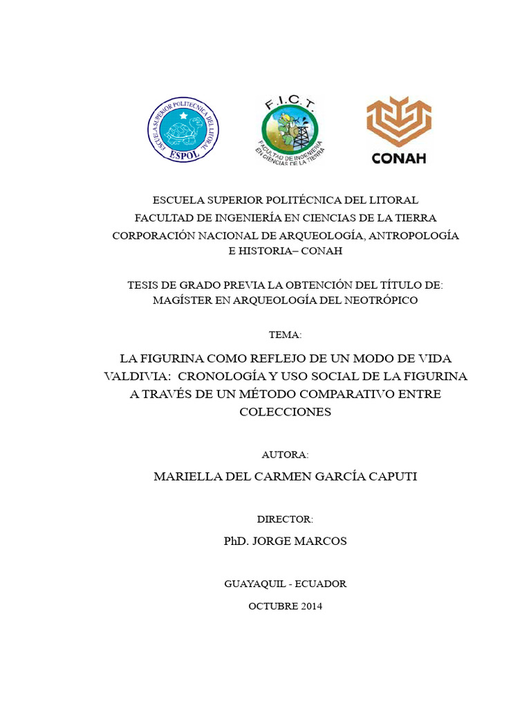 Caputi - La Figurina Como Reflejo de Un Modo de Vida Valdivia | PDF ...