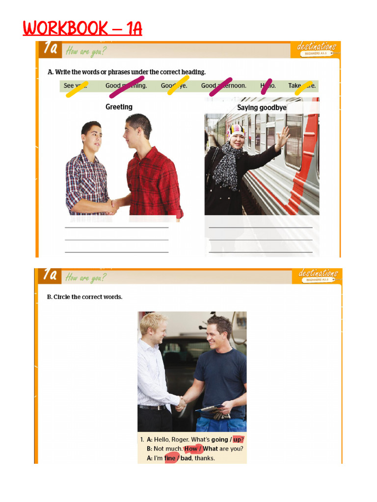 Workbook - 1A (PARTE 2) | PDF